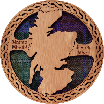 Scotland Map Round Coaster – Luss General Store